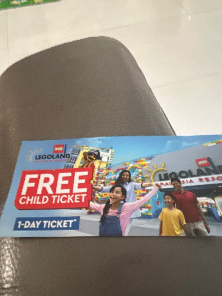 Free Legoland child ticket, Hobbies & Toys, Toys & Games on Carousell