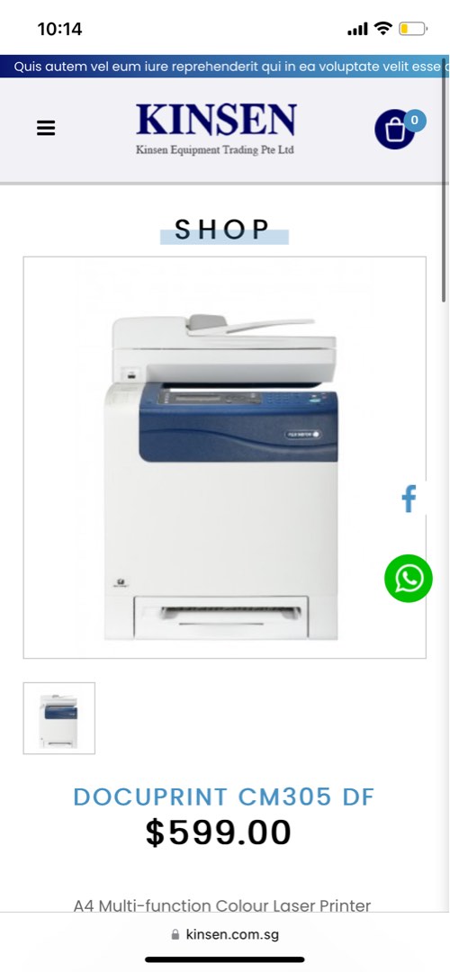 FUJI XEROX Docuprint CM305 DF, Computers & Tech, Printers, Scanners ...