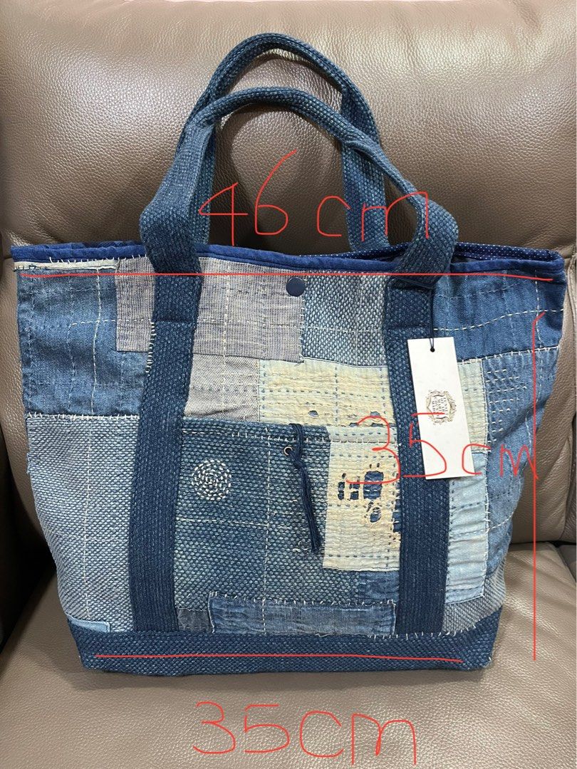 Funset of art boro sashiko tote bag kapital rrl visvim, 名牌, 手袋及銀包 ...