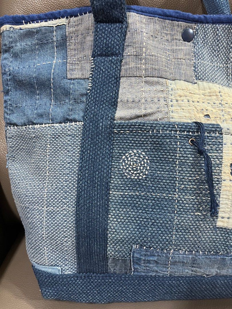 Funset of art boro sashiko tote bag kapital rrl visvim, 名牌, 手袋及銀包 ...