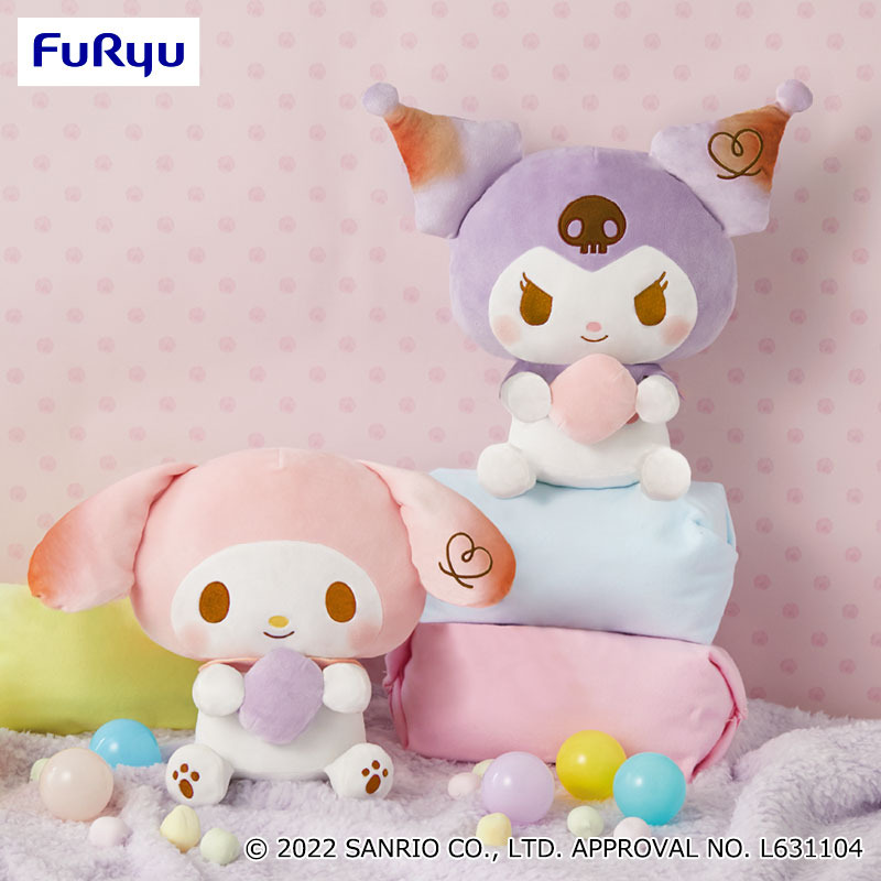 FuRyu Marshmallow Big Plush My Melody & Kuromi on Carousell