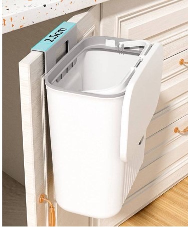 Hanging dustbin for kitchen cabinet door 9L / waste bin / trash bin ...