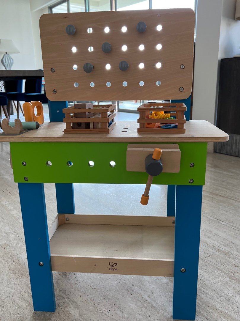 Hape Brand Tool Workbench, Hobbies & Toys, Toys & Games on Carousell