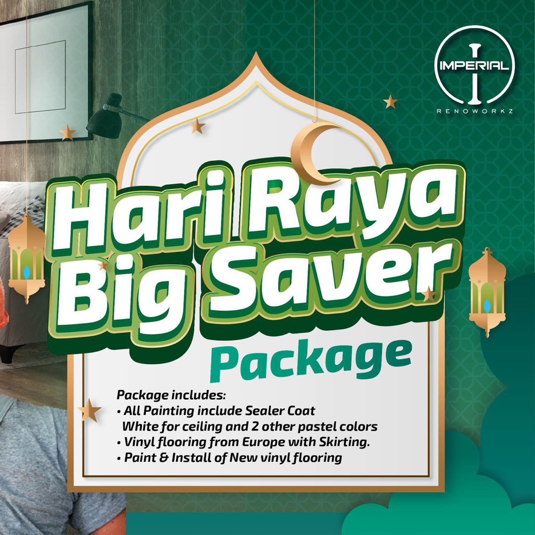 Hari Raya Promo!Professional Painting with Luxury Vinyl Floor package ...