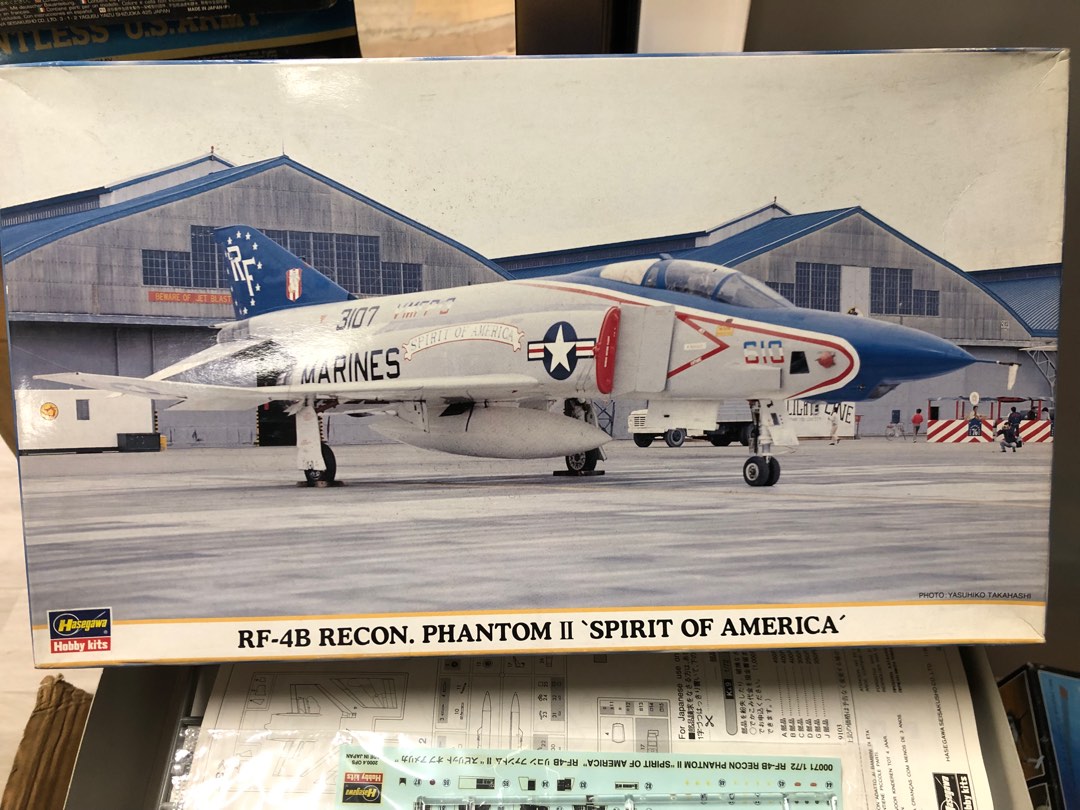 Hasegawa 1/72 RF-4B Recon Phantom Spirit of America, 興趣及遊戲, 玩具 & 遊戲類 ...