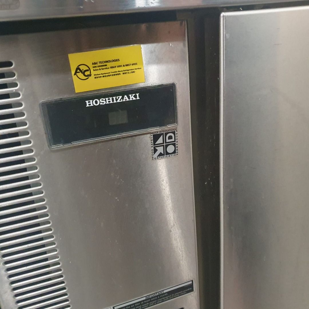 HOSHIZAKI FULL CHILLER UNDER COUNTER 3 DOOR 180Lx77Wx81H CM USED BAR ...