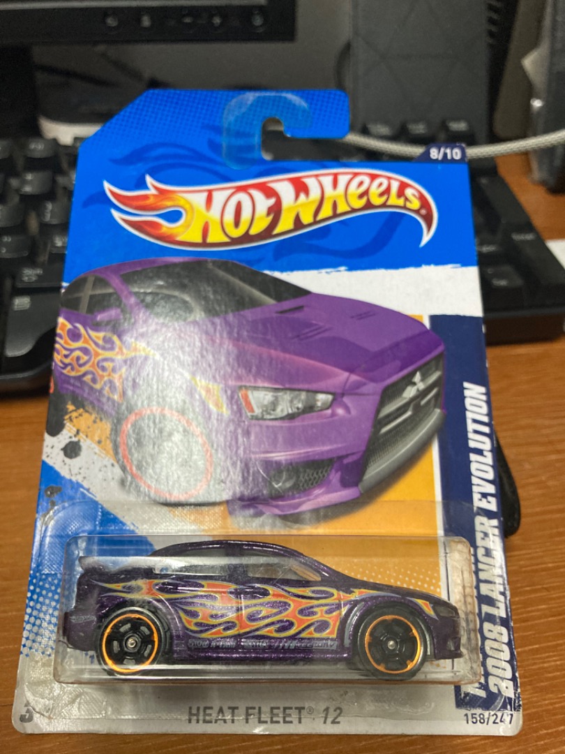 Hotwheels Mitsubishi Lancer Evo X Purple, Hobbies & Toys, Toys & Games ...