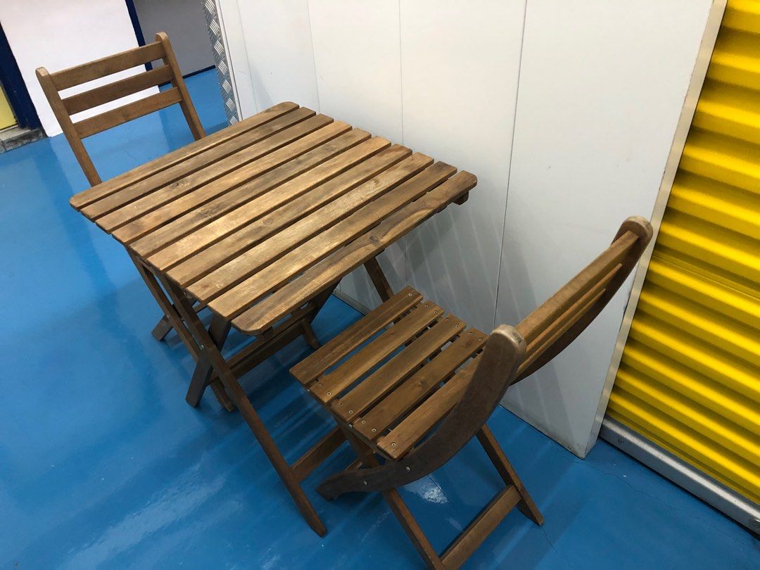 IKEA ASKHOLMEN Outdoor Table & Chairs, Furniture & Home Living, Outdoor ...