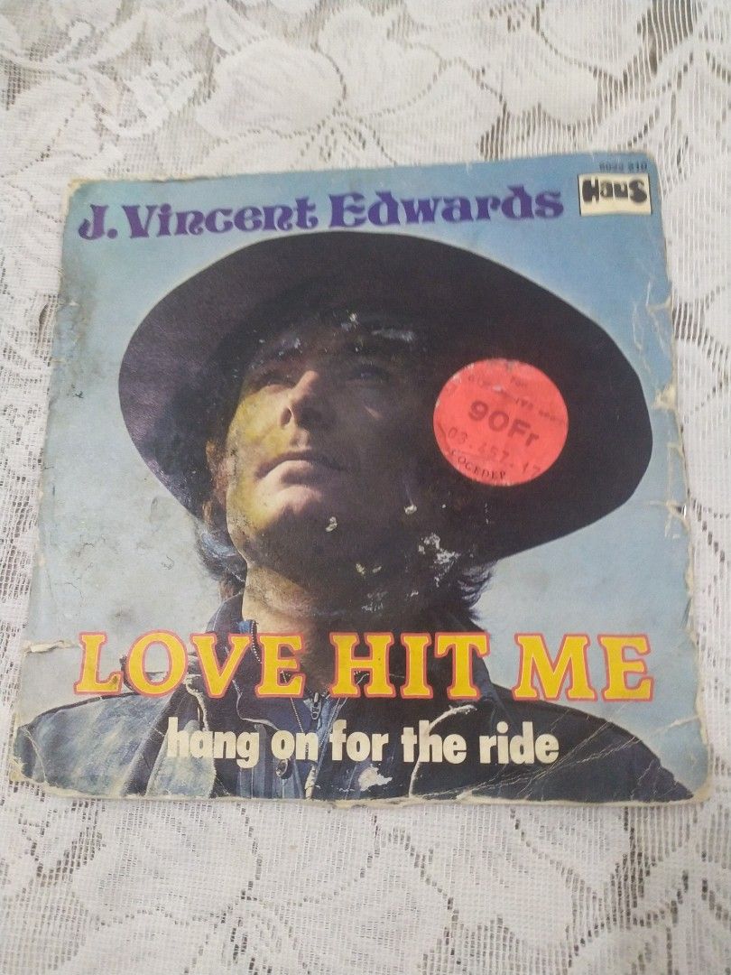 J. Vincent Edwards - Love Hit Me (7" single) VINYL PLAKA on Carousell