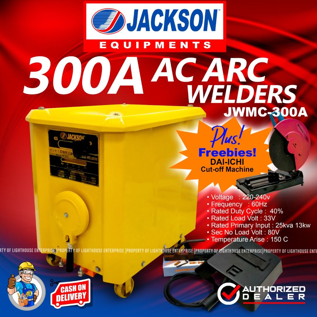 JACKSON Commercial Series 300A Welding Machine (JWMC-300A) w/ FREE Cut ...