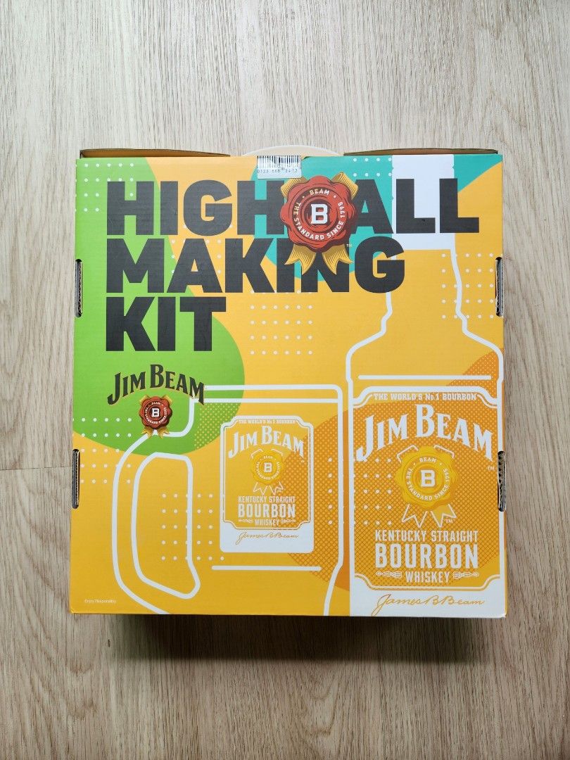 Jim beam whiskey highball making kit, Food & Drinks, Alcoholic ...