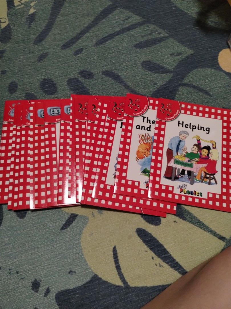 Jolly Phonics red 18books, 興趣及遊戲, 書本 & 文具, 小朋友書 - Carousell