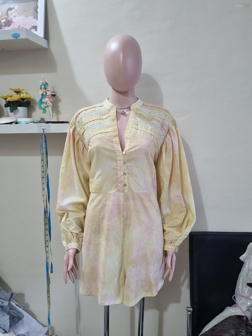 Jumpsuiy Indefeir lengan puffy, Fesyen Wanita, Pakaian Wanita ...