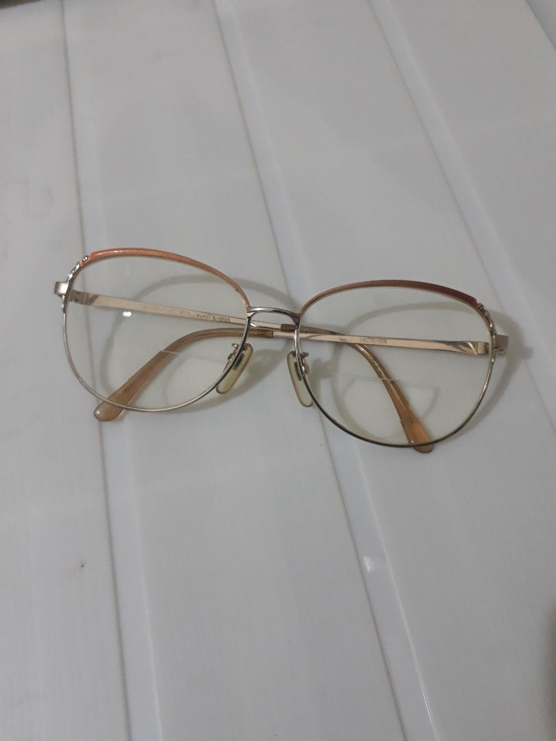 Kacamata frame Lancel Paris Vintage, Fesyen Wanita, Aksesoris di Carousell
