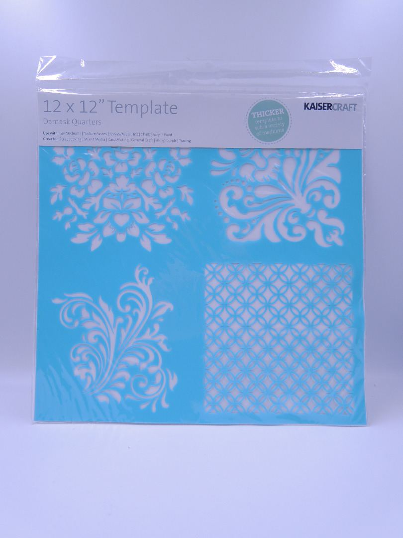 Kaisercraft-12" x 12" Template Damask Quarters, 興趣及遊戲, 手作＆自家設計, 文具及工藝 ...