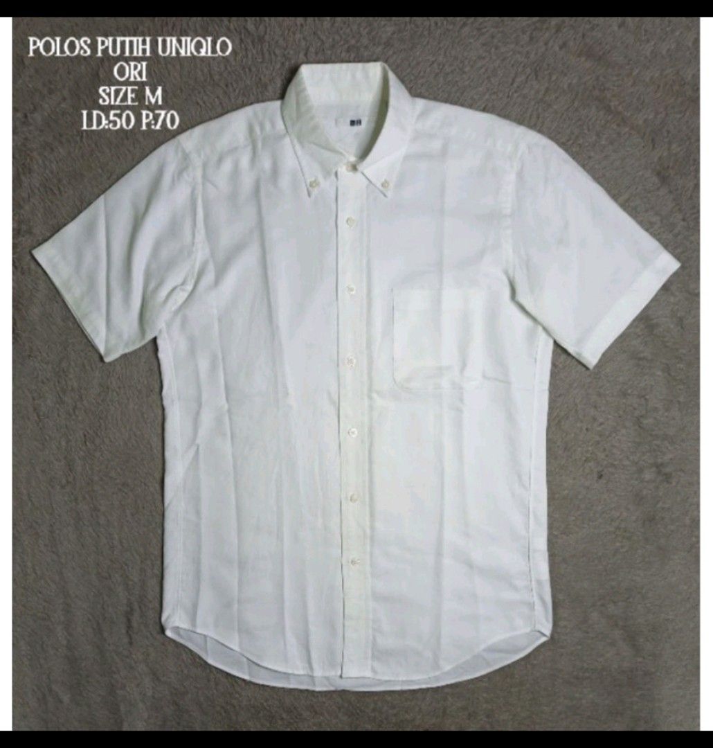Kemeja Putih Uniqlo, Fesyen Pria, Pakaian , Atasan di Carousell Kemeja Putih Uniqlo, Fesyen Pria, Pakaian , Atasan di Carousell