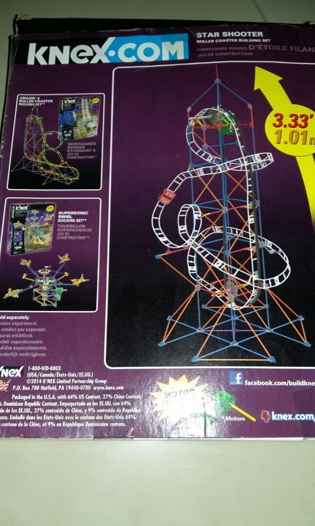 K'NEX roller coaster building set, Hobbies & Toys, Toys & Games on Carousell
