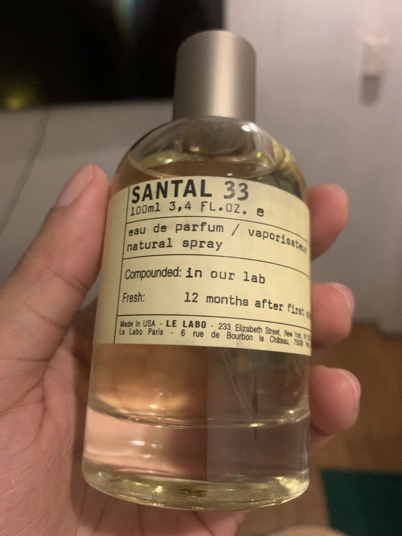 Le Labo Santal 33 authentic US tester perfume, Beauty & Personal Care ...