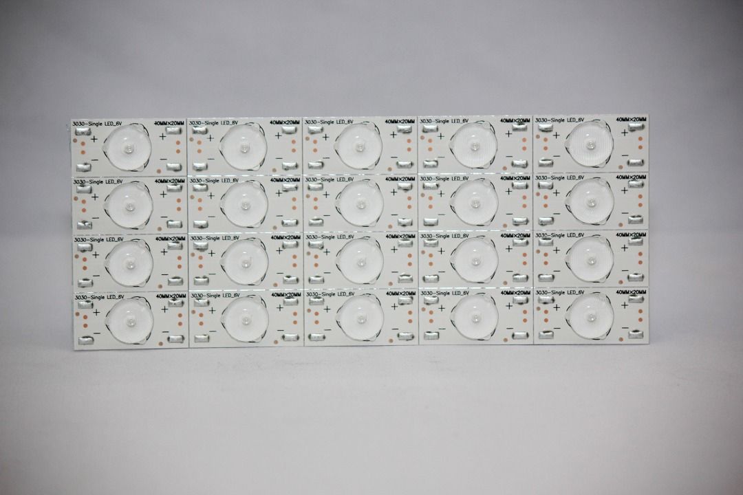 LED STRIP BACKLIGHT 3V 3030 - SINGLE LED, 2WATT-BULB 40x20mm, ALUMINUM PLATED WITH TAPE on Carousell