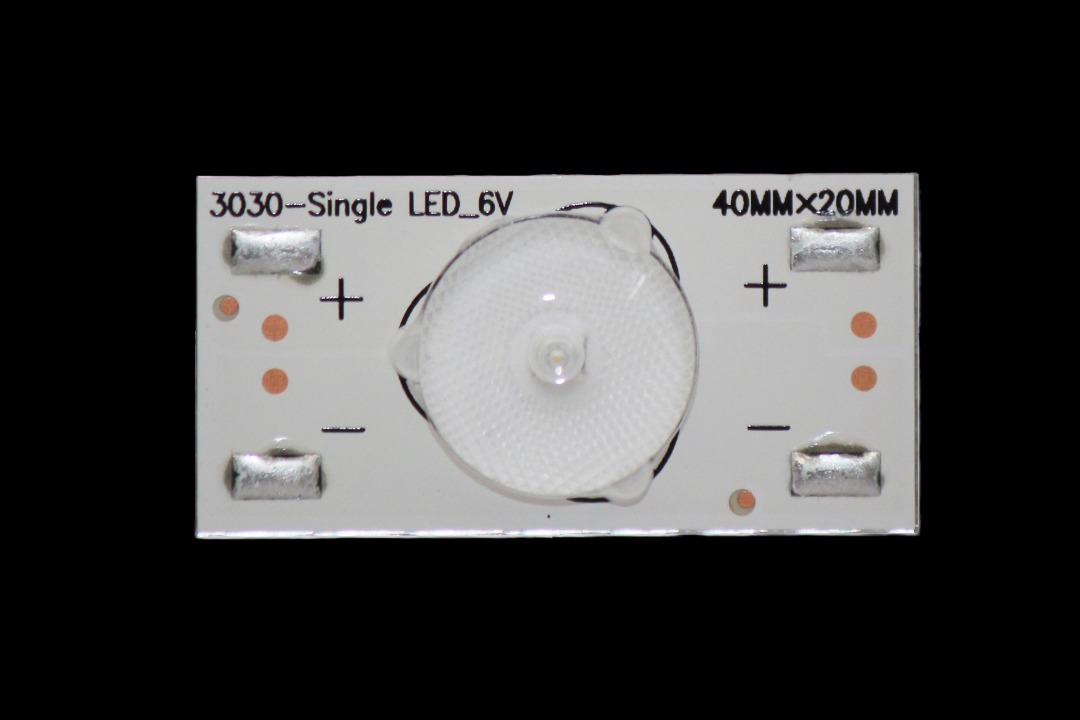 LED STRIP BACKLIGHT 3V 3030 - SINGLE LED, 2WATT-BULB 40x20mm, ALUMINUM PLATED WITH TAPE on Carousell