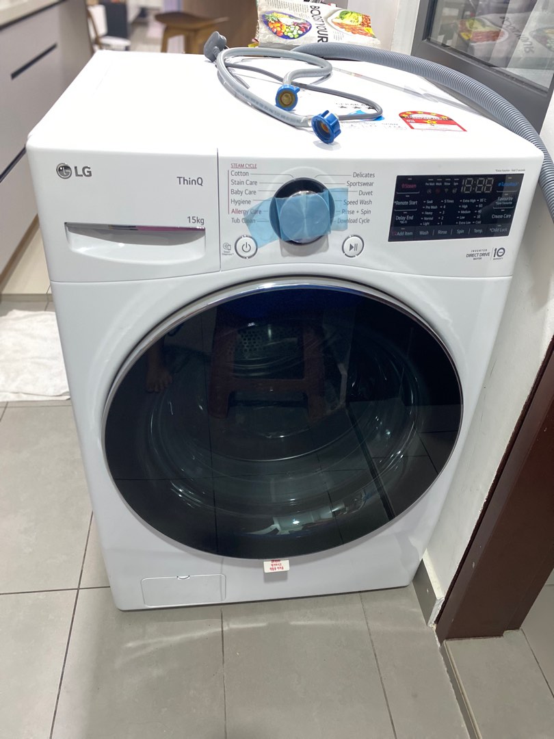 LG 15 kg front load washer washing machine, TV & Home Appliances, Washing Machines and Dryers on ...