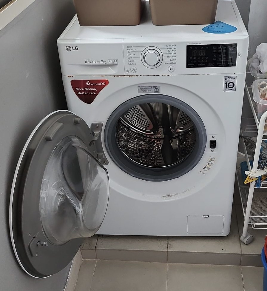 LG 7KG 6 Motion Inverter Direct Drive Front Load Washing Machine, TV ...