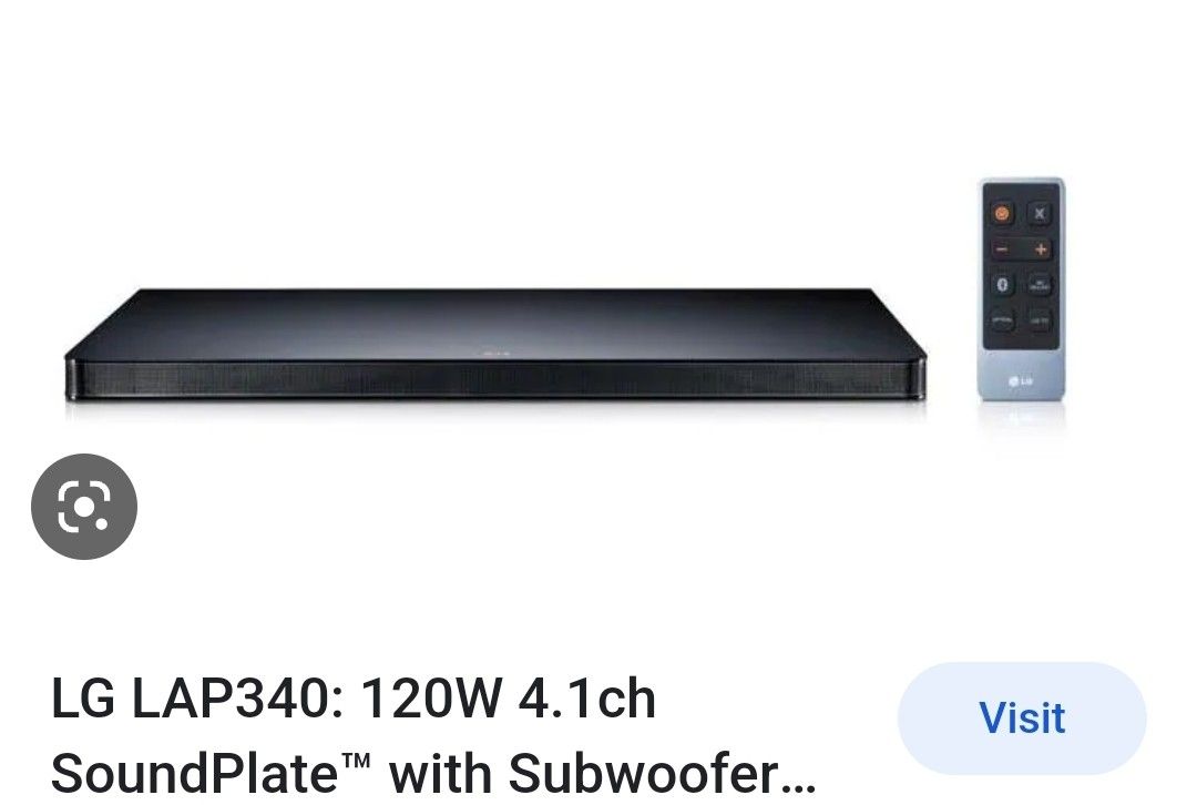 LG LAP340 soundplate, Audio, Soundbars, Speakers & Amplifiers on Carousell