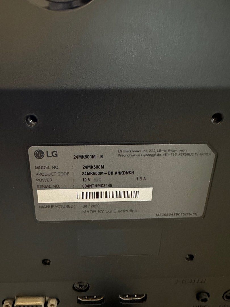 LG Monitor 24MK600 24 Inch, Computers & Tech, Parts & Accessories ...
