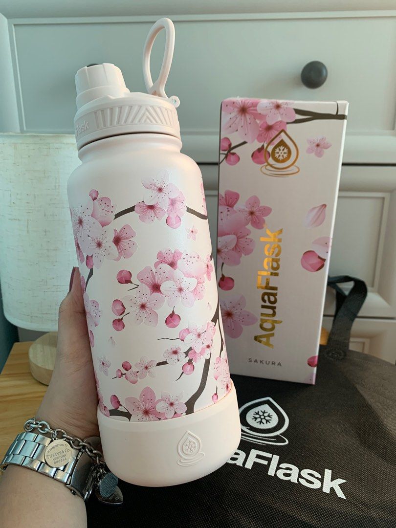 LIMITED EDITION Aquaflask Sakura 32oz, Furniture & Home Living ...