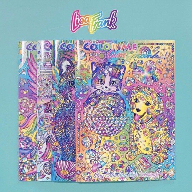 Lisa Frank Adult Coloring Book on Carousell