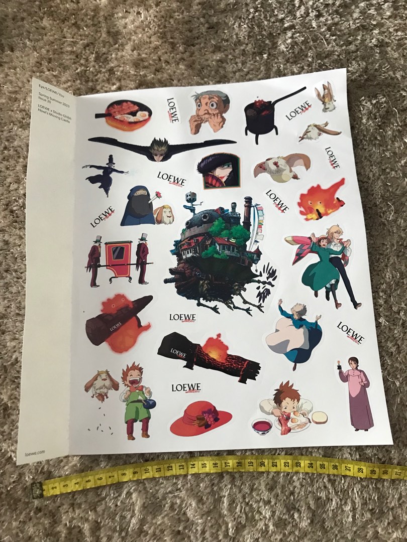 LOEWE sticker keren abis 2023 studio ghibli loewe i loewe you new ...