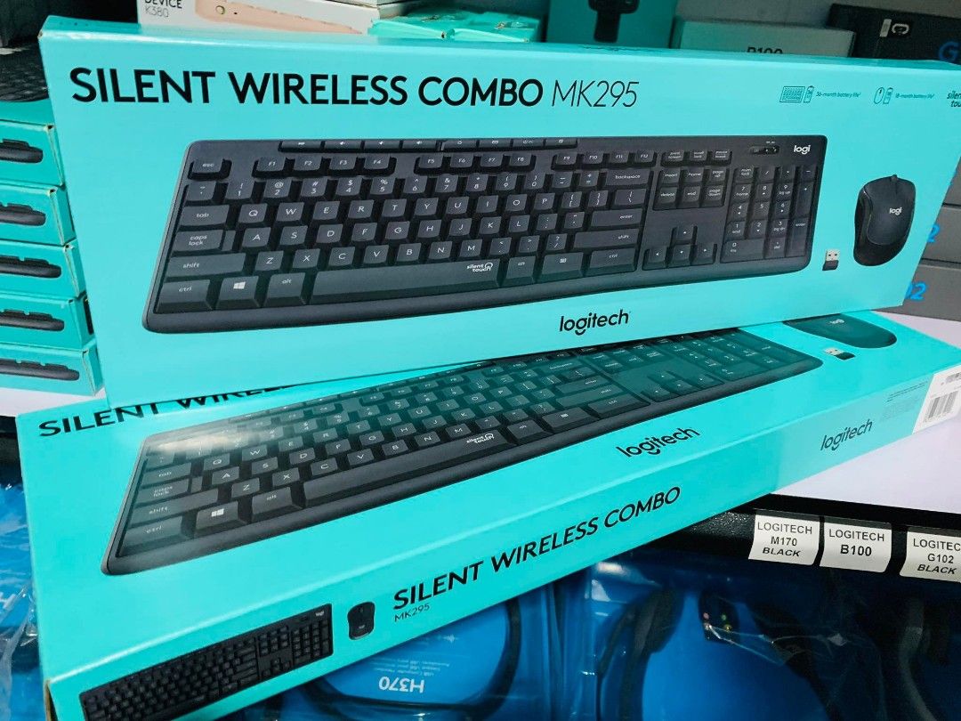 Logitech MK295 Silent Wireless Keyboad and Mouse Combo, Computers ...