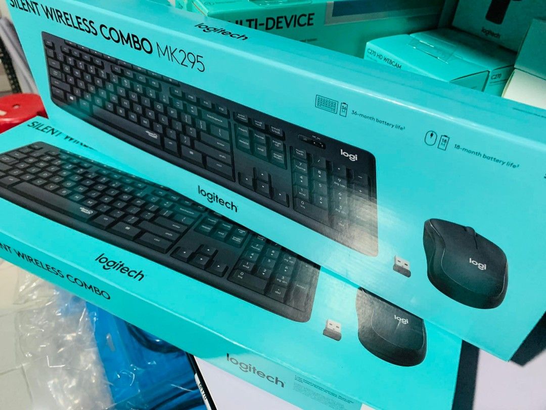 Logitech MK295 Silent Wireless Keyboad and Mouse Combo, Computers ...