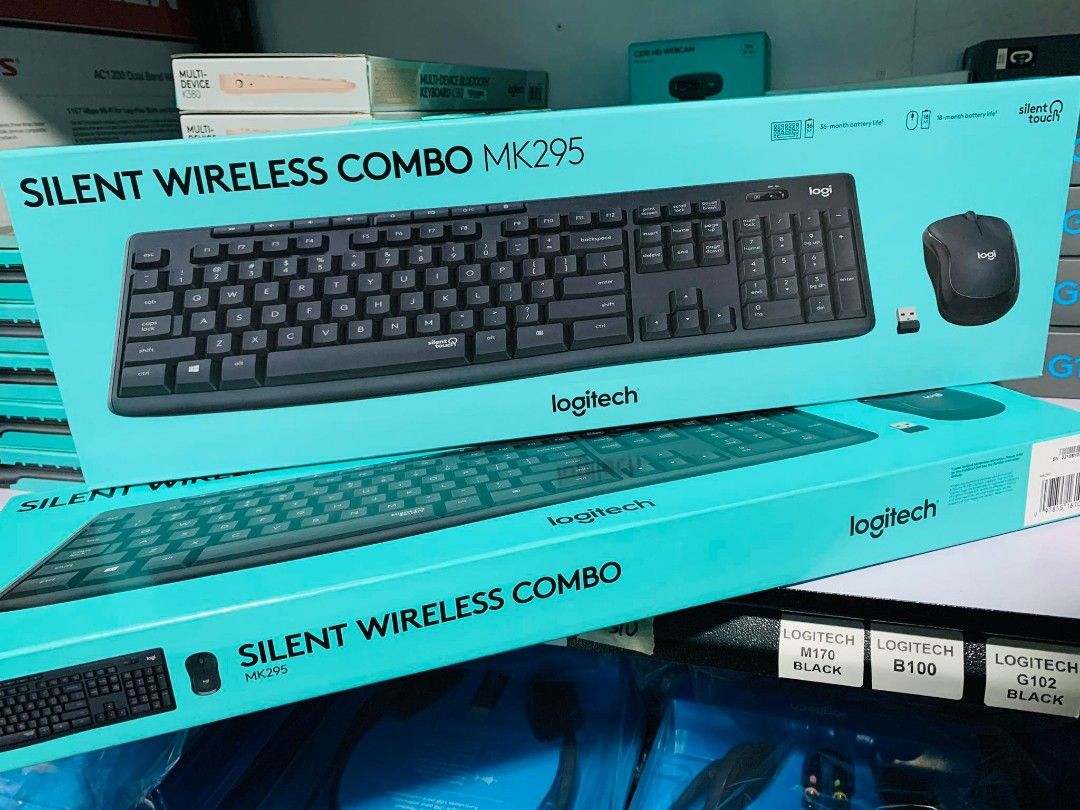Logitech Mk295 Silent Wireless Keyboad And Mouse Combo Computers And Tech Parts And Accessories