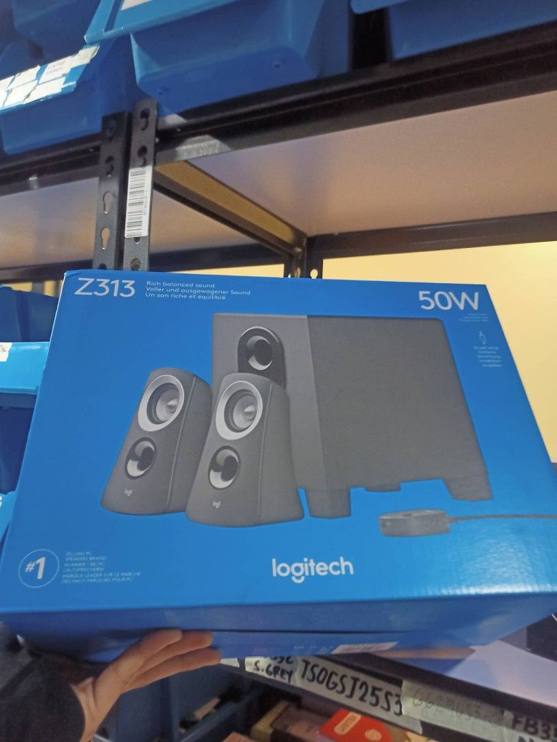 Logitech Z313 Speaker System With Subwoofer 3 5mm Input 50 Watts Peak 25 Watts Rms Power