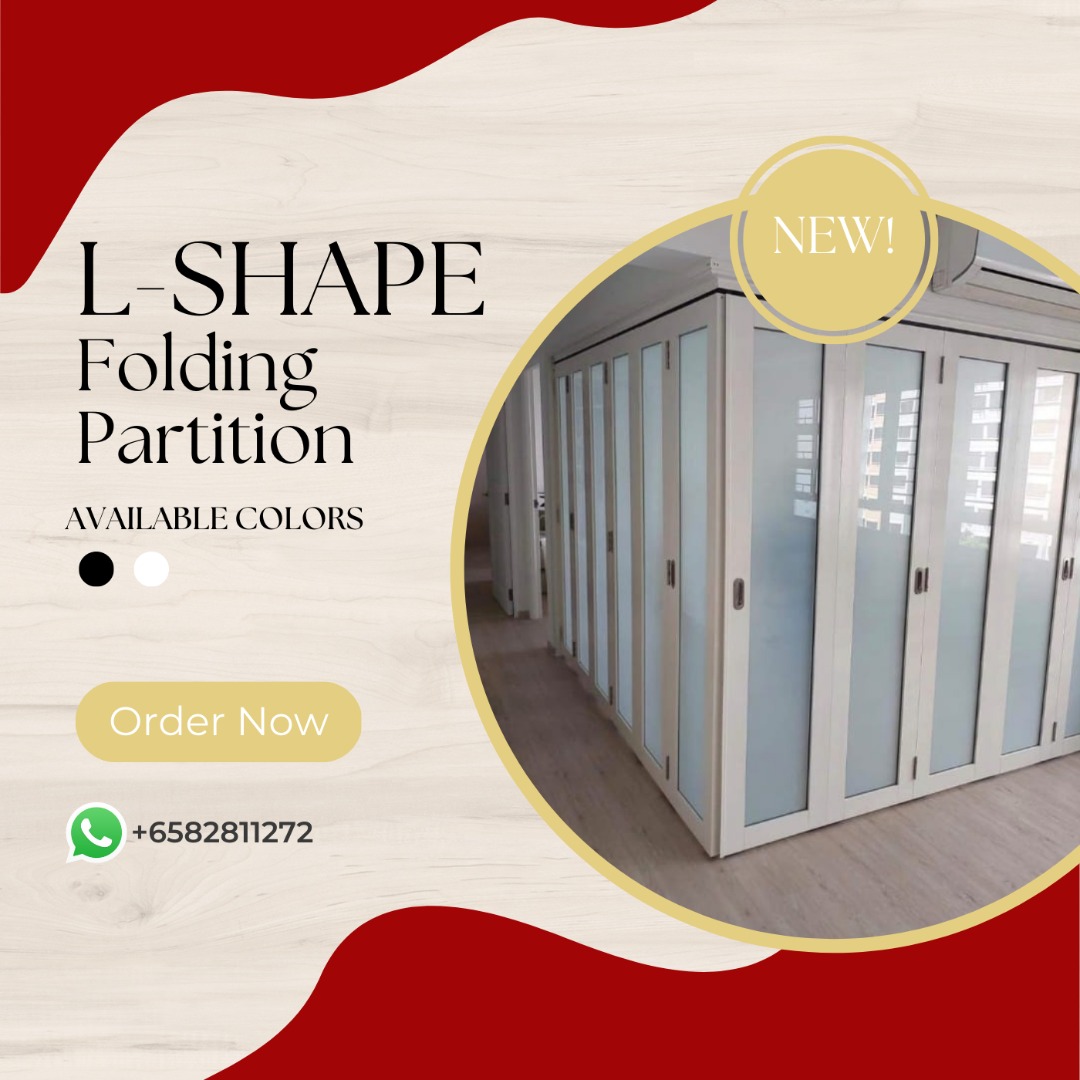 L-Shape Folding Partition Door, Furniture & Home Living, Furniture ...
