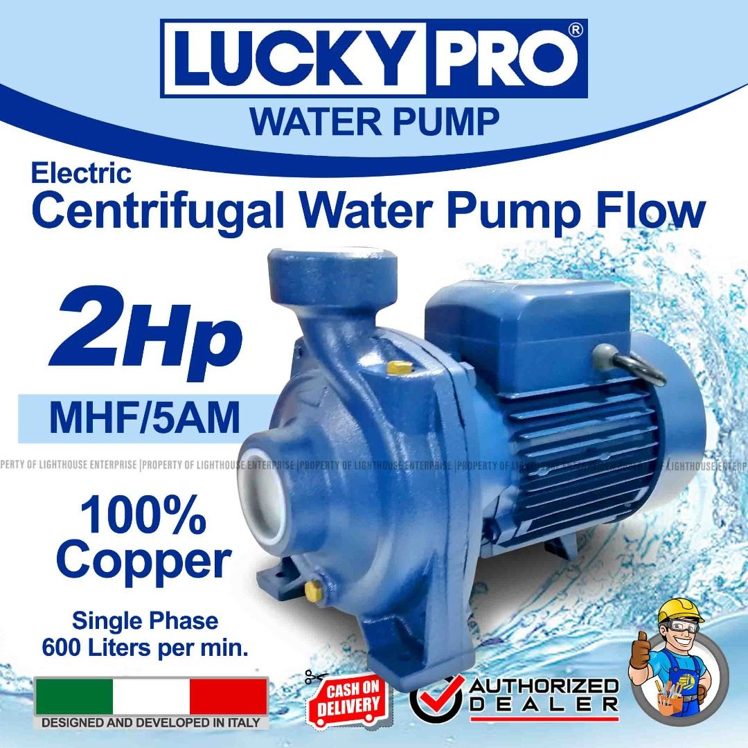 LUCKY PRO Italy 2HP 2"x2" Centrifugal Pump/Electrical Water Pump (MHF/5AM) *LIGHTHOUSE ...