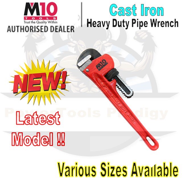 M10 PIPE WRENCH/ HEAVY DUTY CAST IRON PIPE WRENCH, Furniture & Home ...