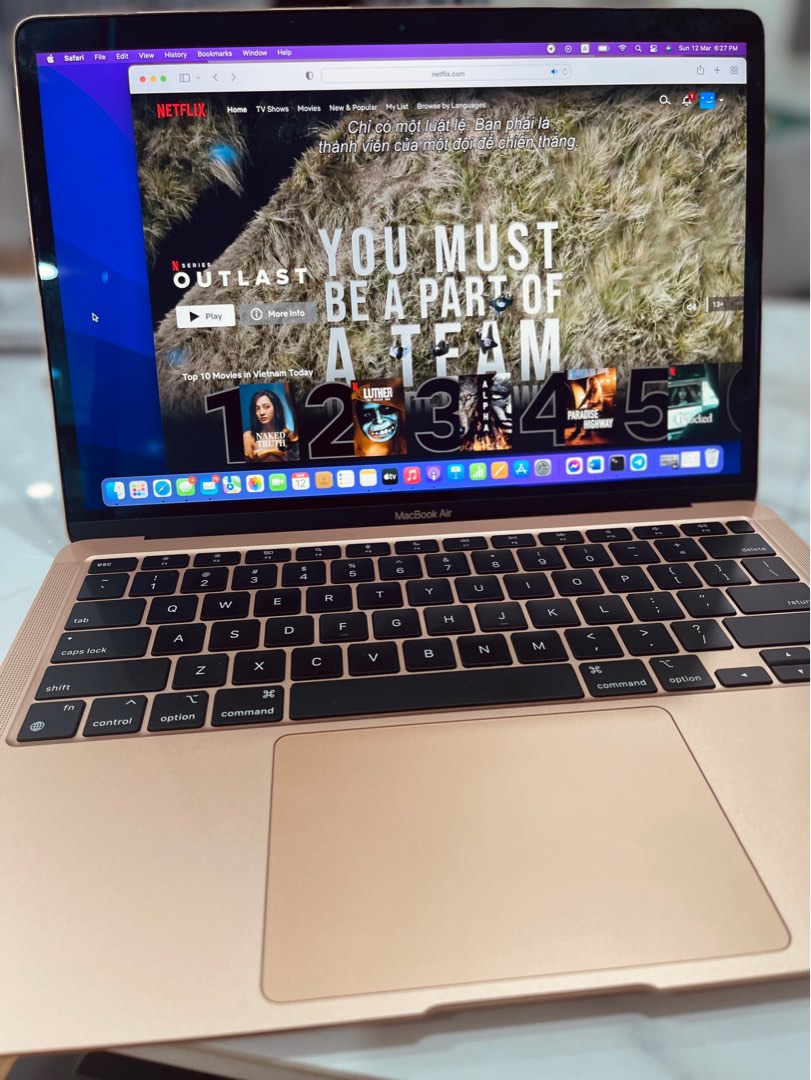 MacBook Air M1 Rose Gold (2022), Computers & Tech, Laptops & Notebooks on Carousell