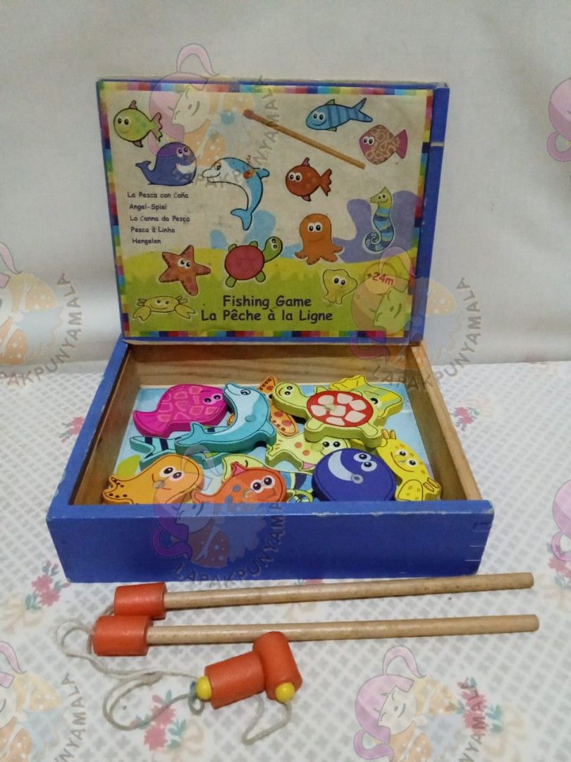 Mainan kayu wooden toys pancing pancingan on Carousell