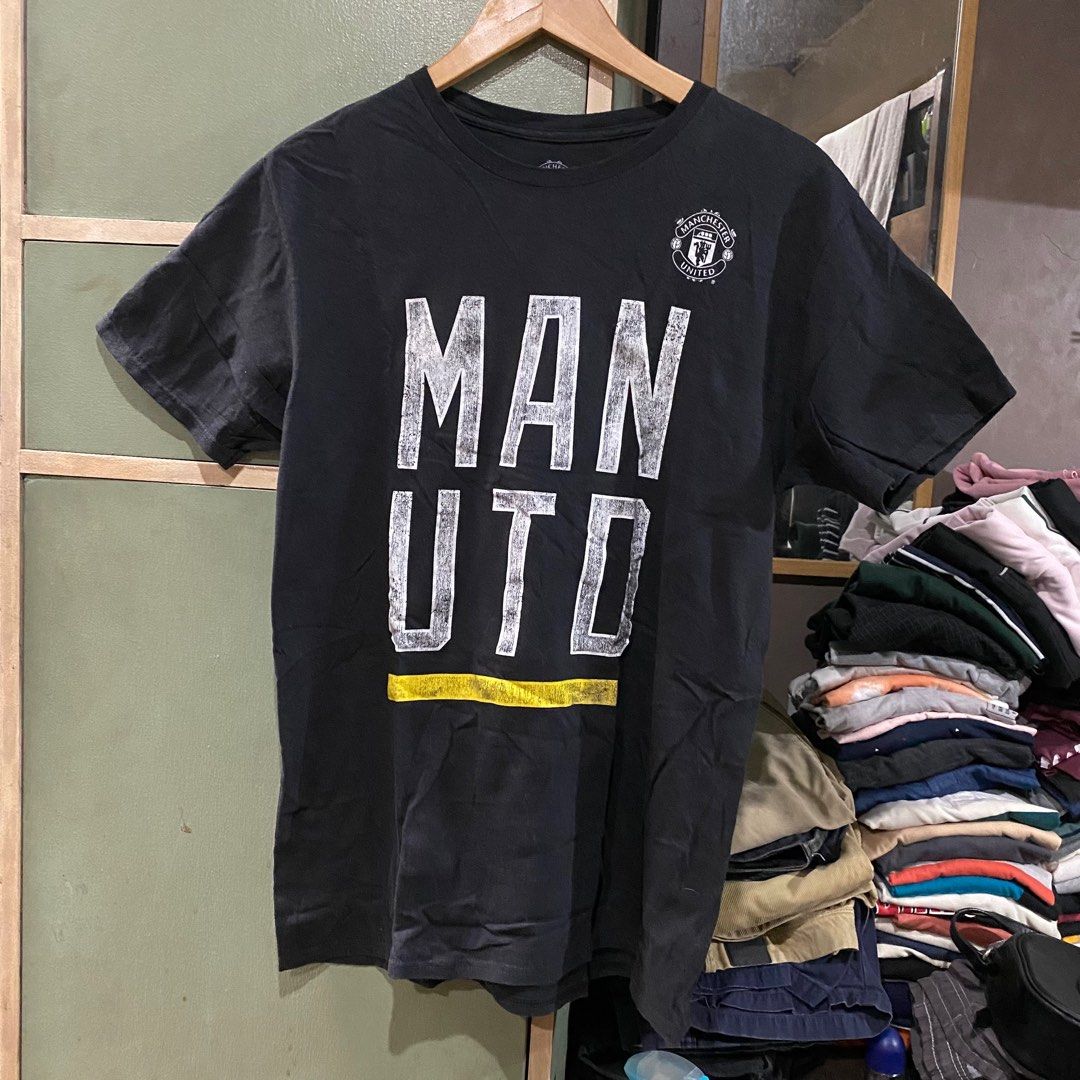 MANCHESTER UNITED Official merchandise charcoal gray black MAN UTD logo ...