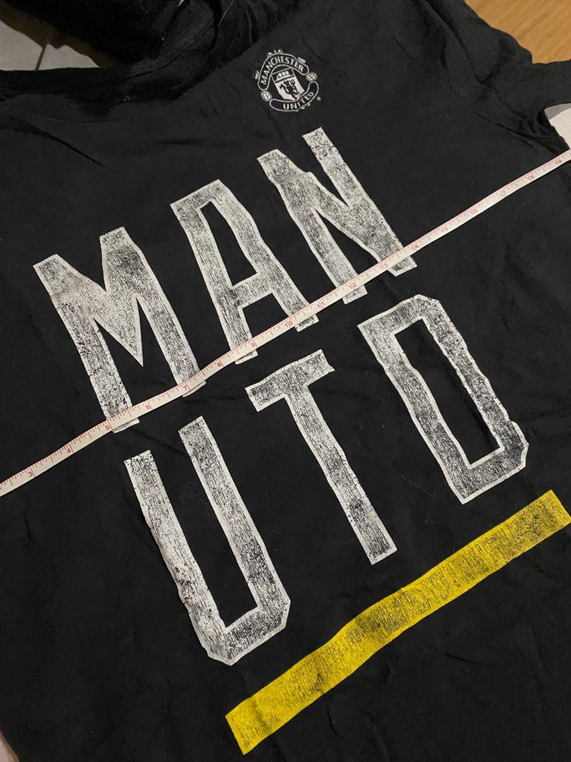 MANCHESTER UNITED Official merchandise charcoal gray black MAN UTD logo ...