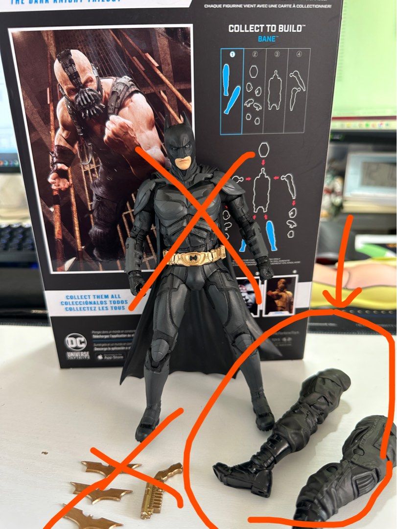McFarlane The Dark Knight Triology BAF Bane Legs from Batman TDK, 興趣及遊戲 ...