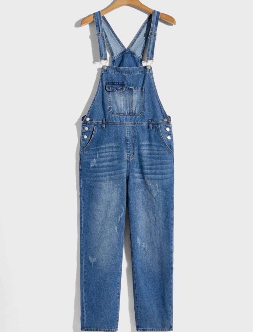 Men Denim Overall, Women's Fashion, Dresses & Sets, Jumpsuits on Carousell