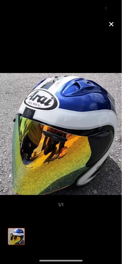 Mhr Helmet Speed King, Motorcycles, Motorcycle Apparel on Carousell