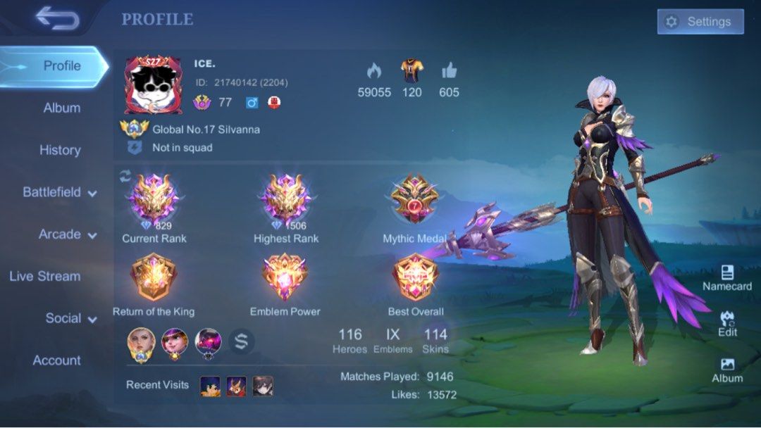 Mobile legends ML account for sale, Video Gaming, Video Games, Others ...