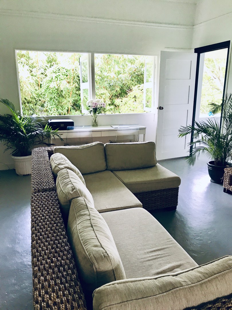 Modular Rattan Sofa (5 Piece Set), Furniture & Home Living, Furniture ...