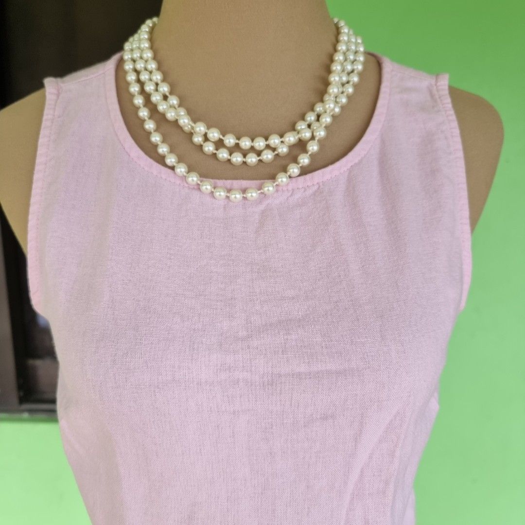 M&S BABY PINK STRAIGHT LINE DRESS, Women's Fashion, Dresses & Sets ...