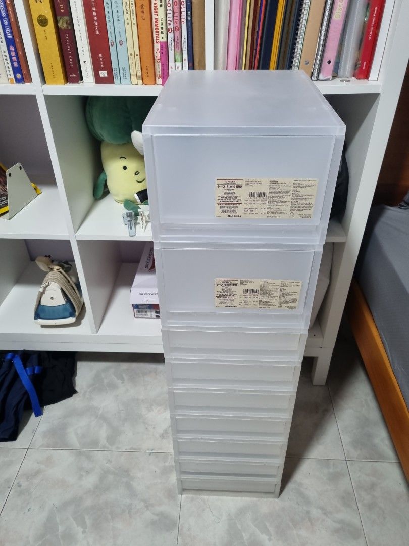 MUJI POLYPROPYLENE STORAGE DRAWERS, Furniture & Home Living, Home ...