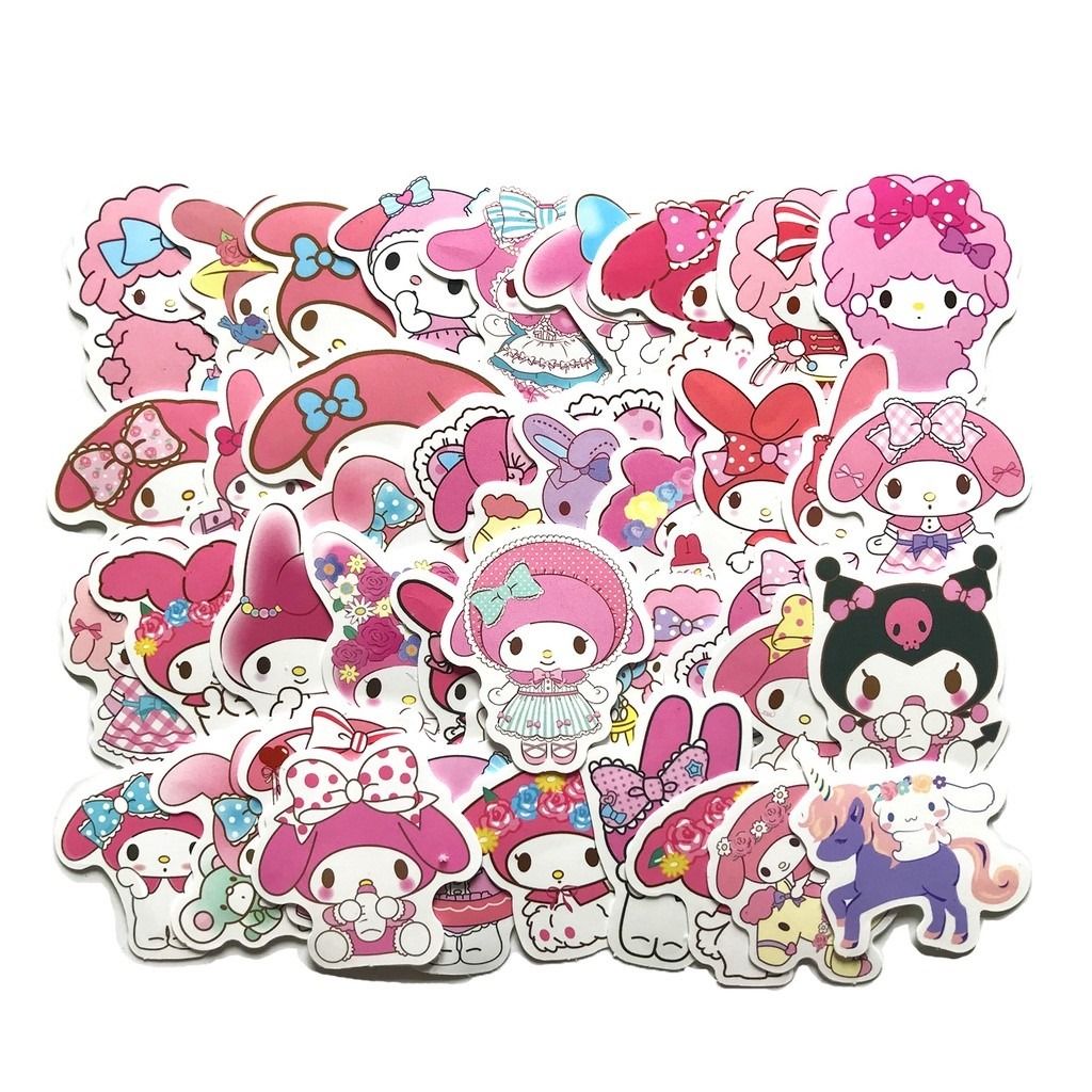 NEW My Melody Kuromi Theme Kids Happy Birthday Party Decor Cake Topper ...
